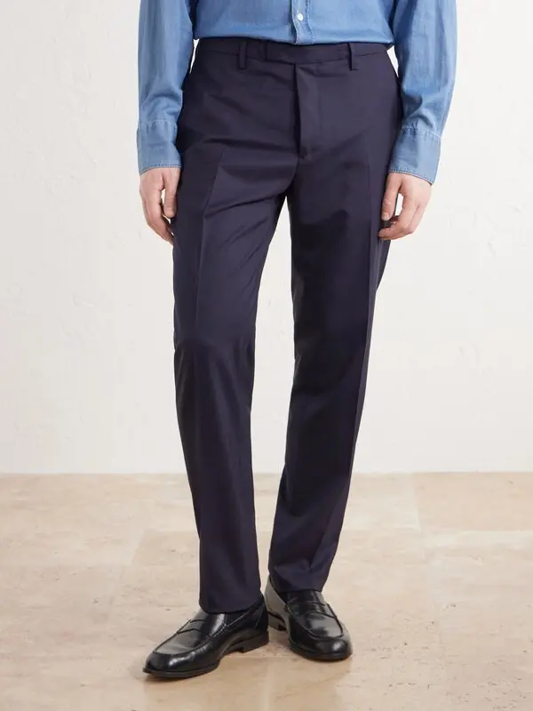 Boglioli Straight-leg Virgin Wool Trousers