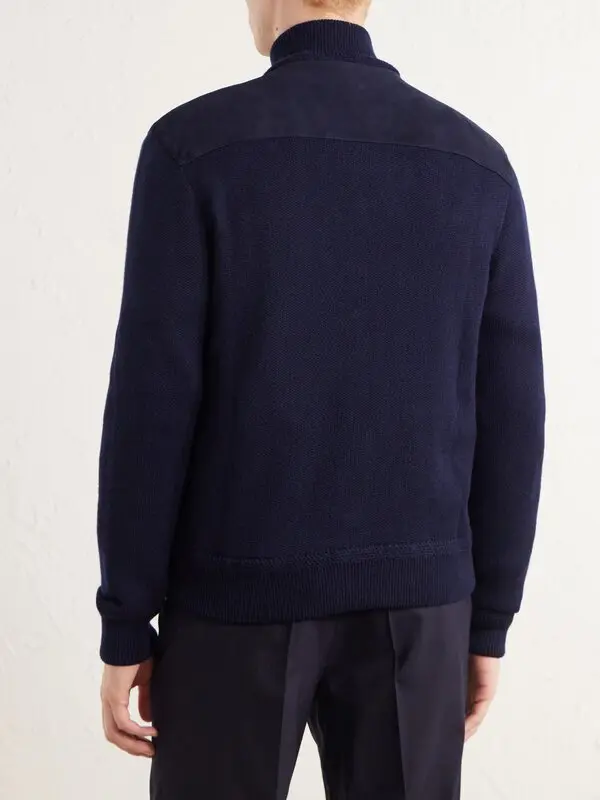 Ralph Lauren Purple Label Suede And Cashmere Jacket
