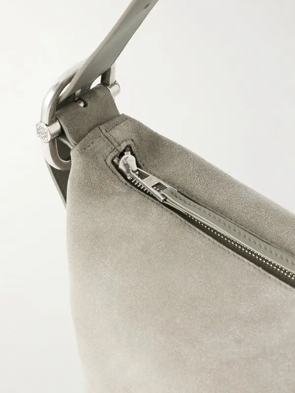 Loewe Loop Medium Suede Messenger Bag