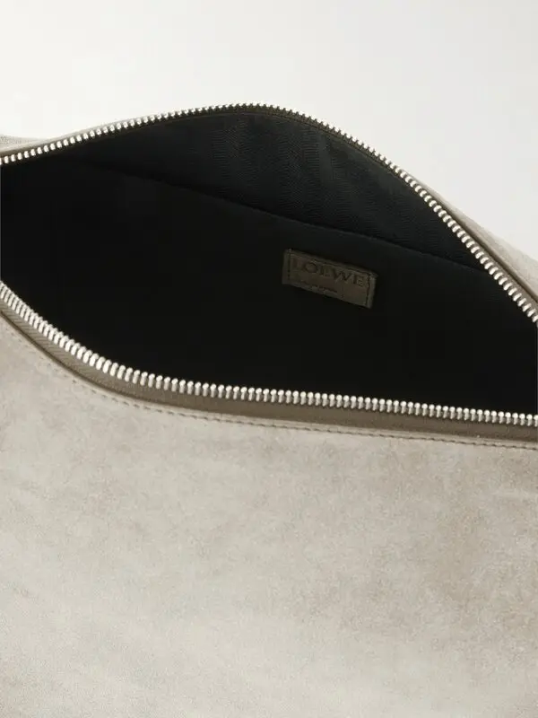 Loewe Loop Medium Suede Messenger Bag