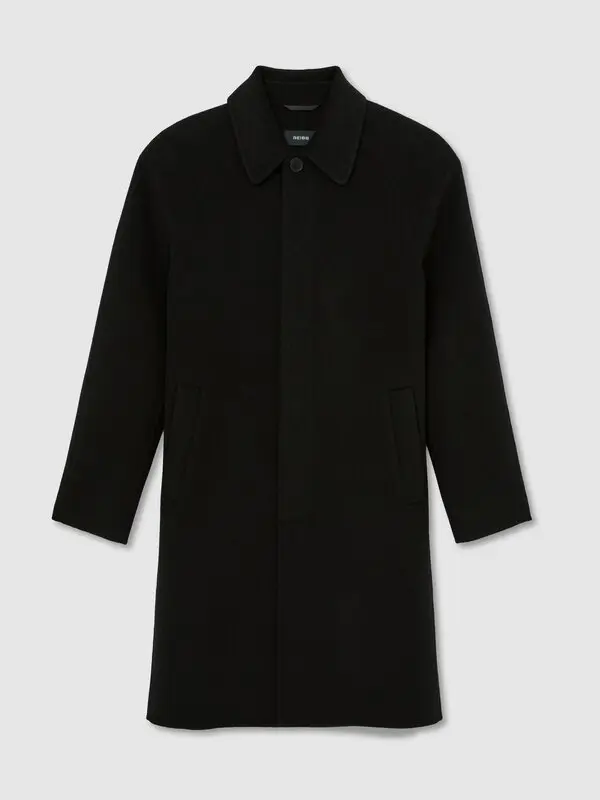 REISS Mccullough Wool-blend Single-breasted Raglan Overcoat
