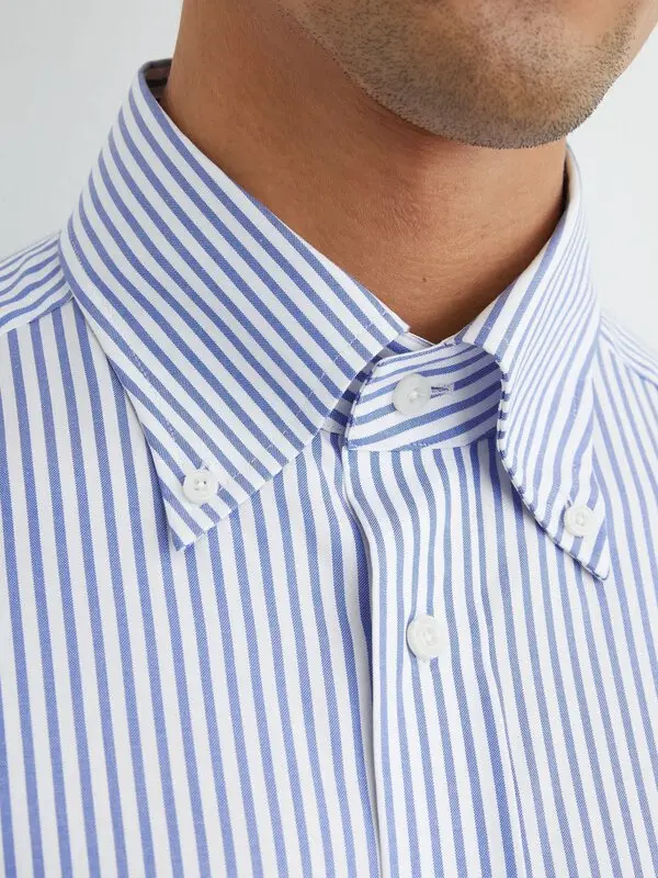 REISS Dart Cotton Striped Button-down Shirt Regular-fit