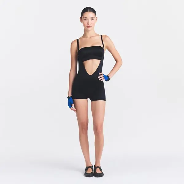 SKIMS Suspender 2.5" One Piece | Black | | Nike Satin Shine