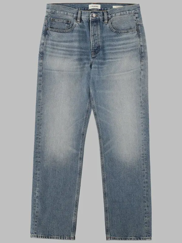 FRAME Straight Leg Cotton Jeans