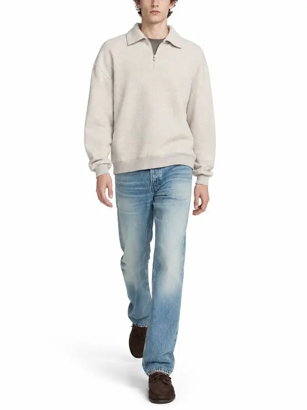 FRAME Straight Leg Cotton Jeans - Denim