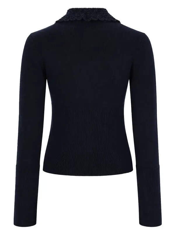 Chloé Knit Cardigan With Logo Detail