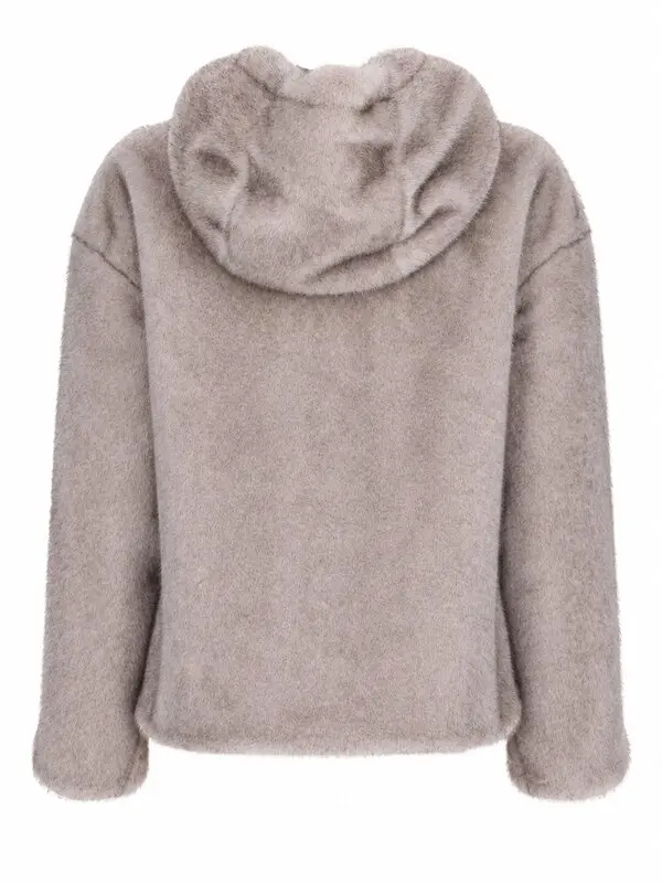 Herno Giacca Bomber In Eco-pelliccia - Grey