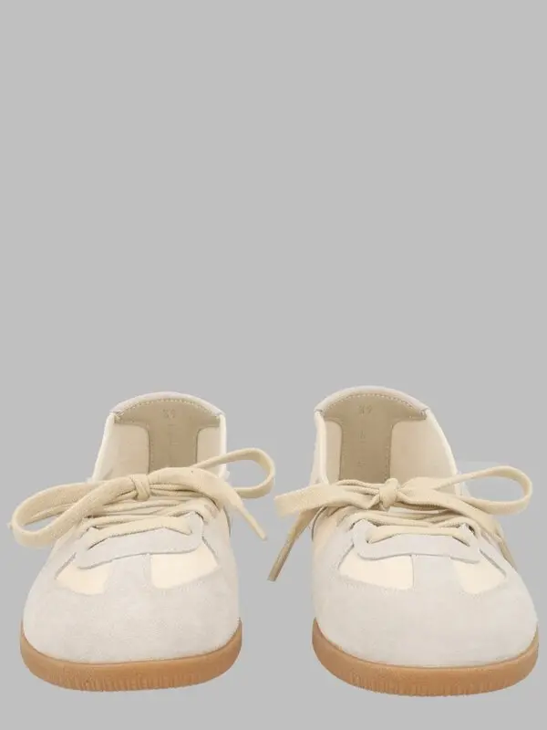 MAISON MARGIELA Low-top Sneakers With Suede And Leather Upper - Beige