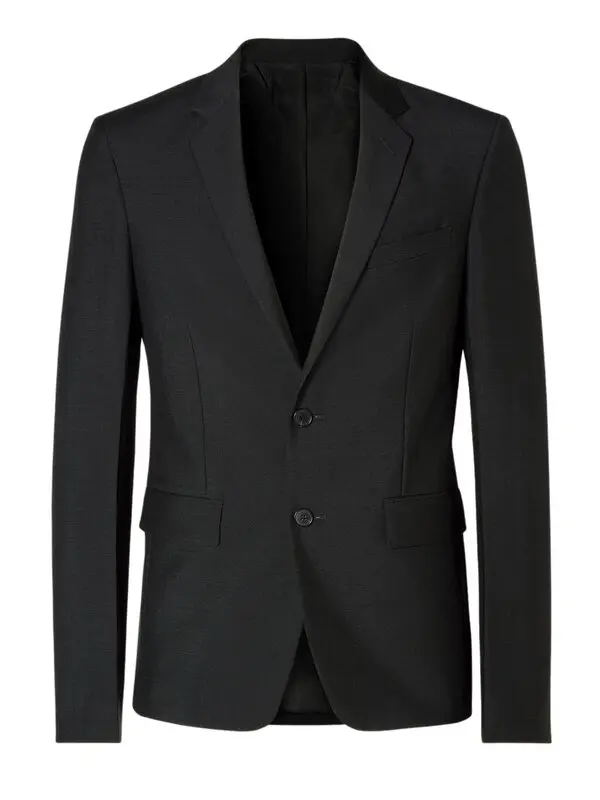 Fendi Wool-mohair Tailored Jacket - Black