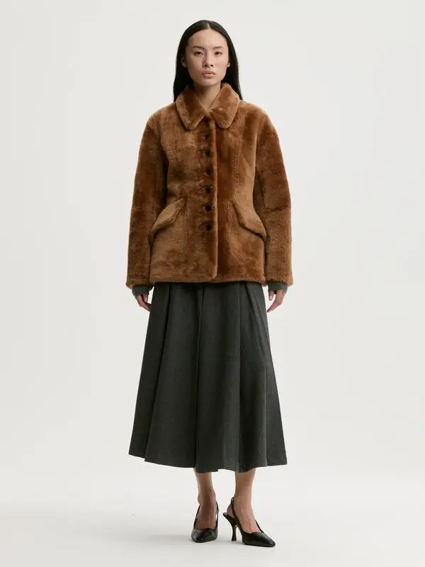 BY MALENE BIRGER Adeline Shearling Jacket