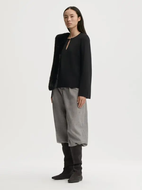 BY MALENE BIRGER Opale Blouse With Keyhole Neckline