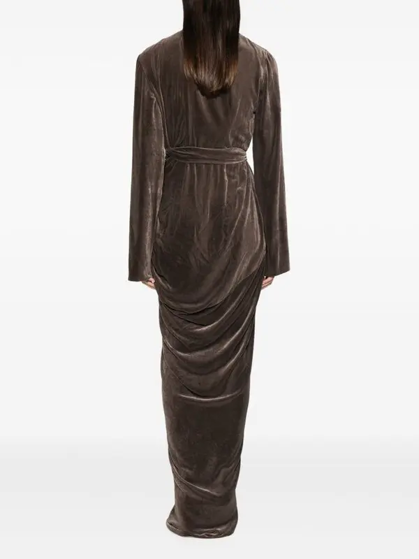Rick Owens Draped Maxi Dress - Grey