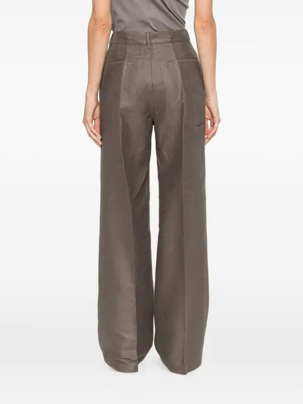 Rick Owens Cotton Blend Wide-leg Trousers