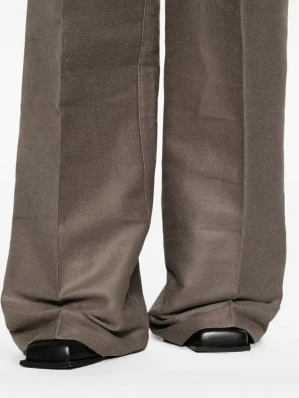Rick Owens Cotton Blend Wide-leg Trousers