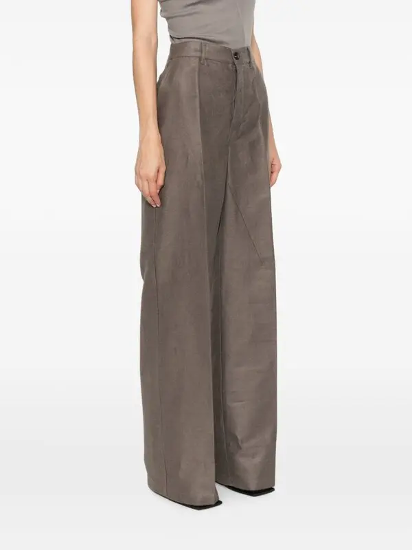 Rick Owens Cotton Blend Wide-leg Trousers
