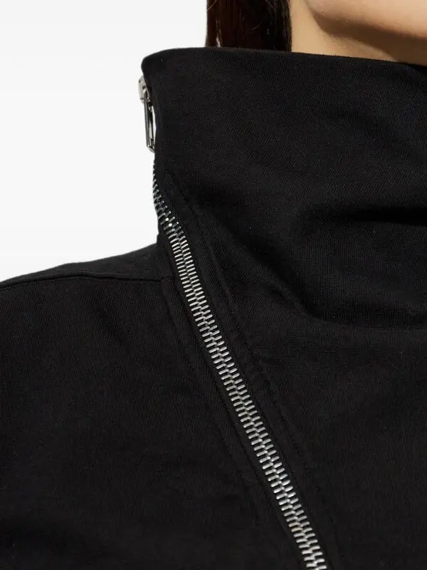 Rick Owens Cotton Zipped Sweatshirt