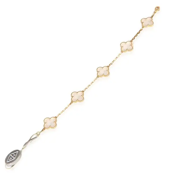 Van Cleef & Arpels Bracelet In Yellow Gold And Rock Crystal