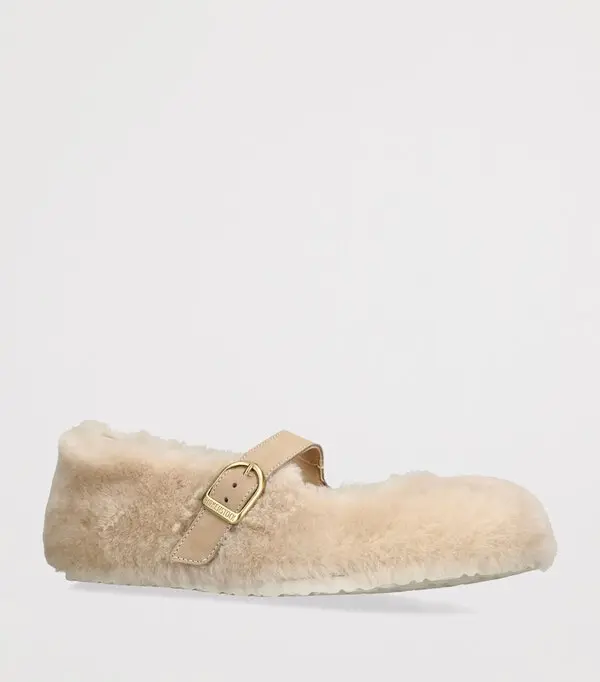 BIRKENSTOCK Shearling Santa Clarita Ballet Flats