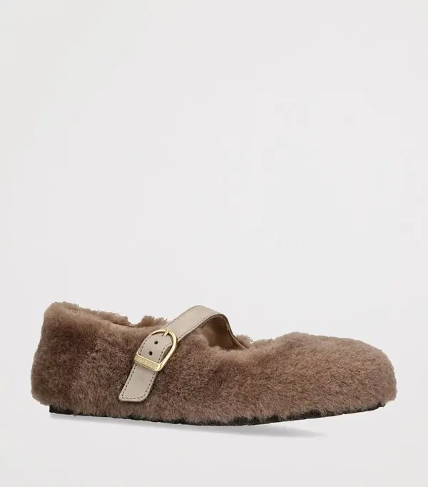 BIRKENSTOCK Shearling Santa Clarita Ballet Flats