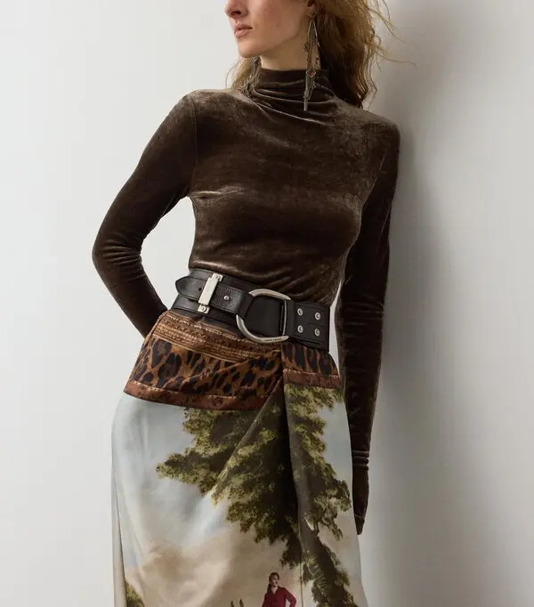 Ralph Lauren Velour Ilene Top