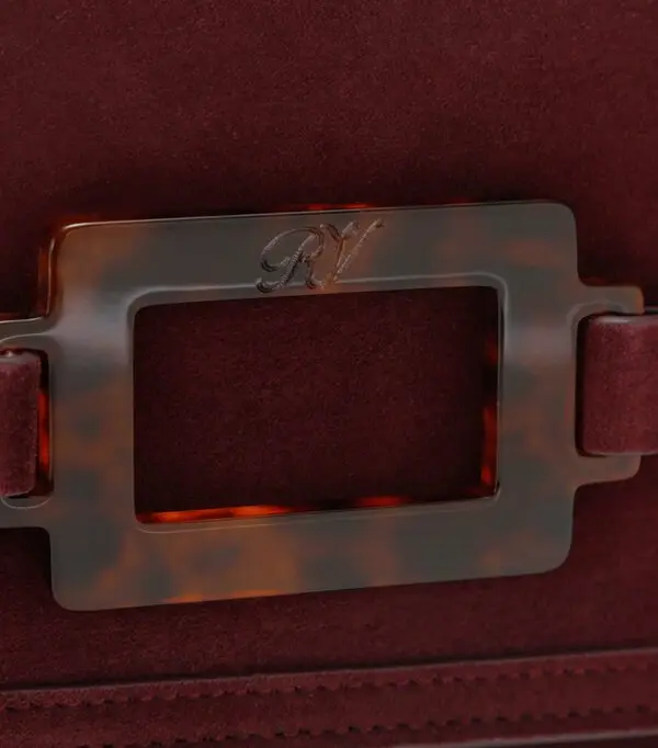 ROGER VIVIER Suede Belle Vivier Top-handle Bag