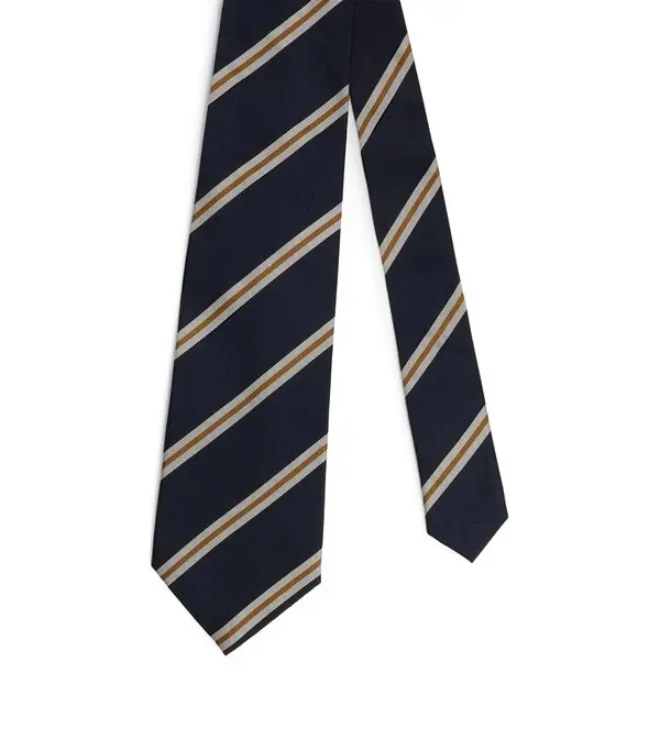Dunhill Silk Grenadine Stripe Tie