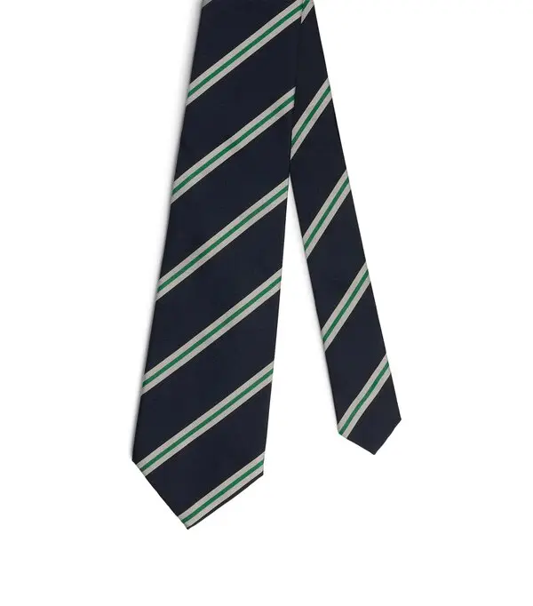 Dunhill Silk Grenadine Stripe Tie