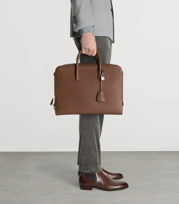 Dunhill Leather Bourdon 38 Briefcase