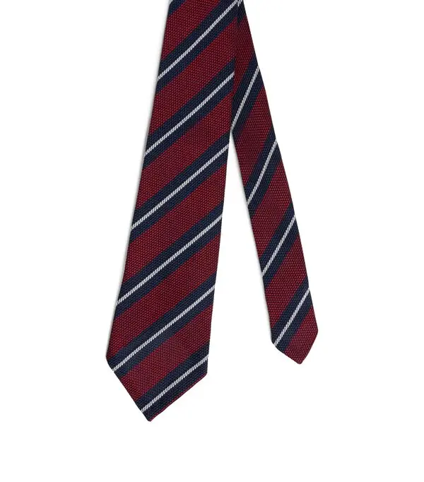 Dunhill Silk Grenadine Stripe Tie