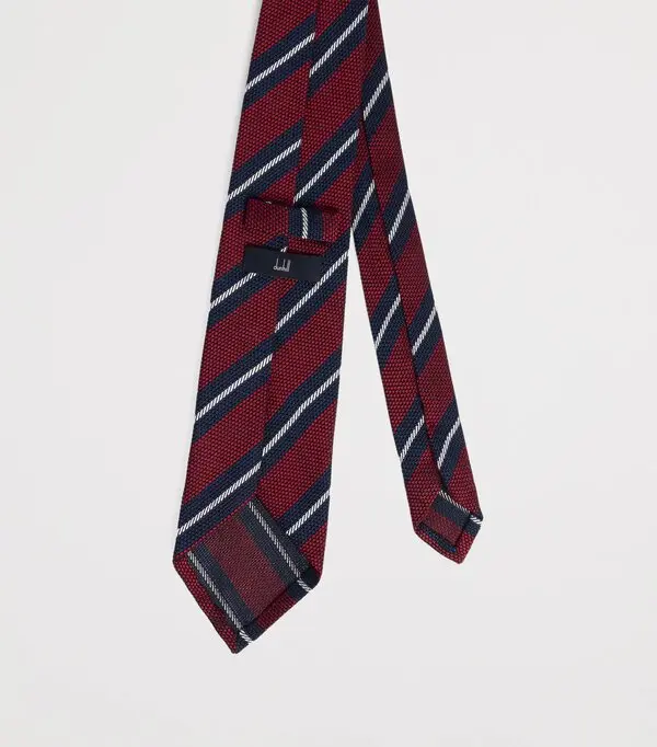 Dunhill Silk Grenadine Stripe Tie
