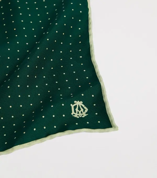 Dunhill Silk Polka-dot Neckerchief