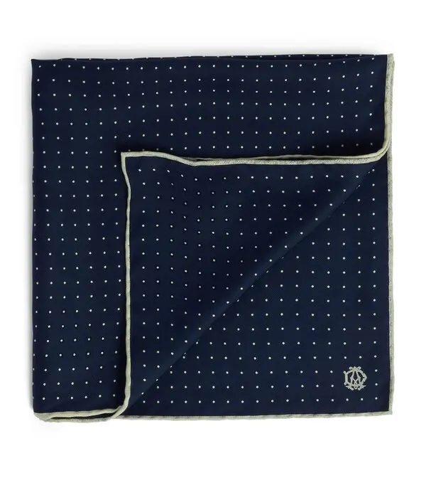 Dunhill Silk Polka-dot Neckerchief