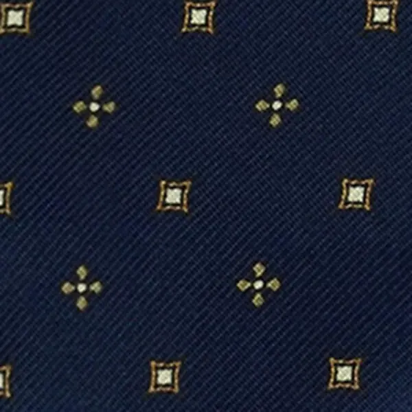 Dunhill Mulberry Silk Geometric Pocket Square