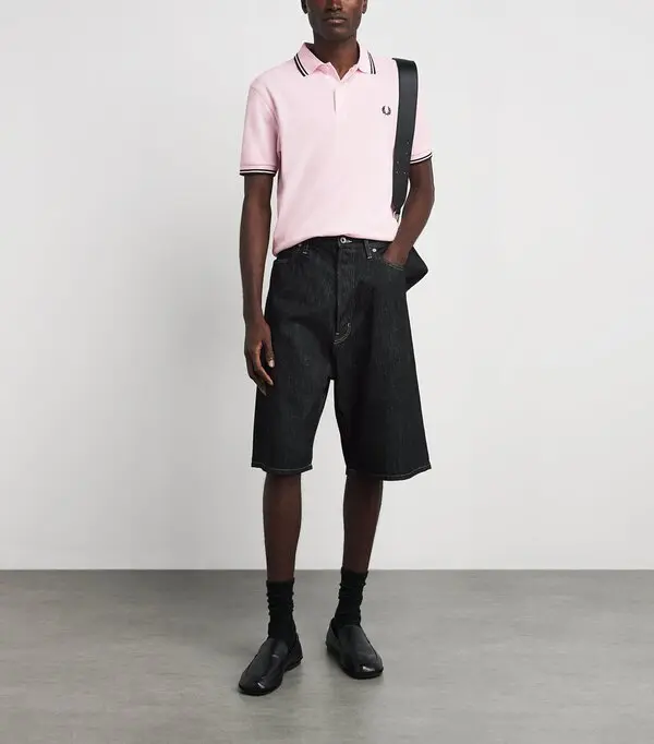 Fred Perry Cotton Twin Tipped Polo Shirt