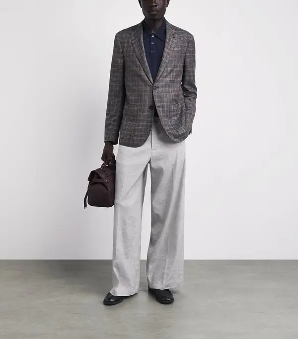 Pal Zileri Wool-blend Check Brera Blazer