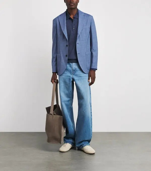 Pal Zileri Wool-silk Polo Shirt