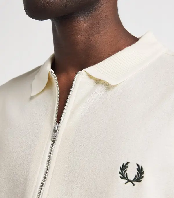 Fred Perry Cotton Crepe Piqué Polo Shirt