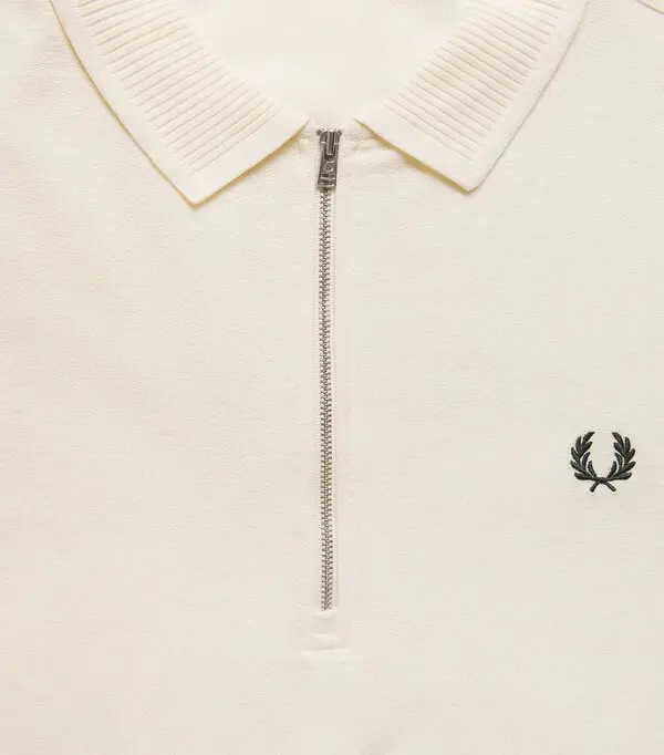 Fred Perry Cotton Crepe Piqué Polo Shirt