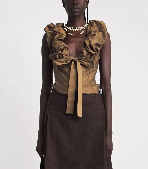 VIVIENNE WESTWOOD Ruched Kendall Corset Top