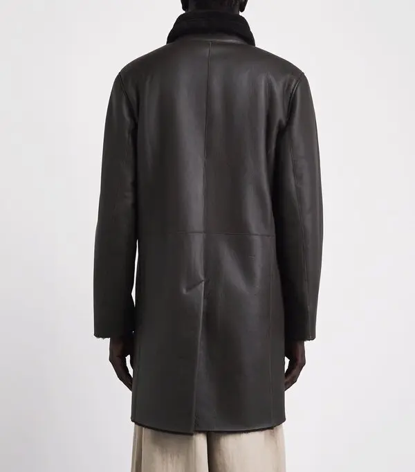 Pal Zileri Shearling Lined Long Coat