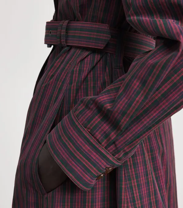 VIVIENNE WESTWOOD Cotton Tartan Liska Trench Coat
