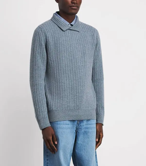 MAURIZIO BALDASSARI Ribbed Knit High-neck Sweater