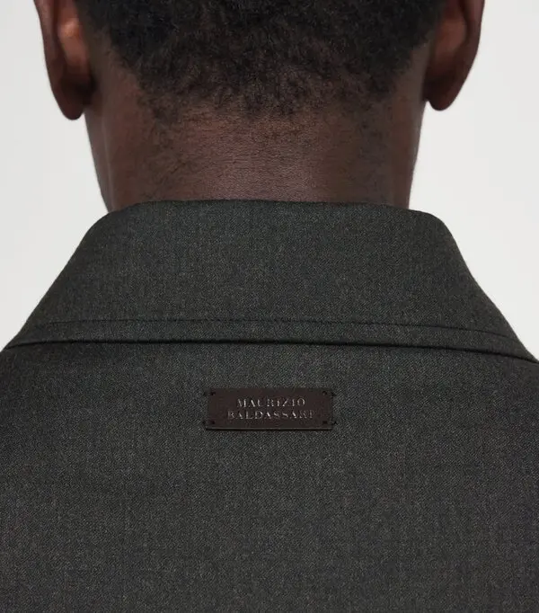 MAURIZIO BALDASSARI Stretch-wool Overshirt