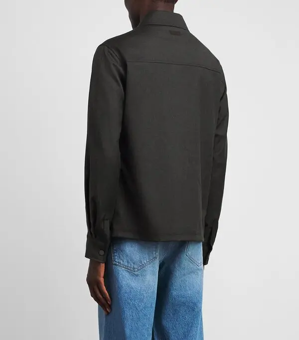 MAURIZIO BALDASSARI Stretch-wool Overshirt