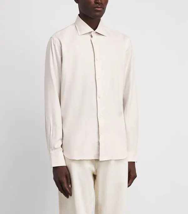 MAURIZIO BALDASSARI Cotton-lyocell Santini Shirt
