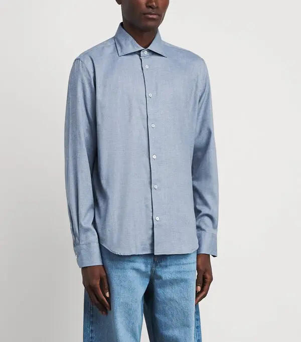 MAURIZIO BALDASSARI Cotton-lyocell Santini Shirt