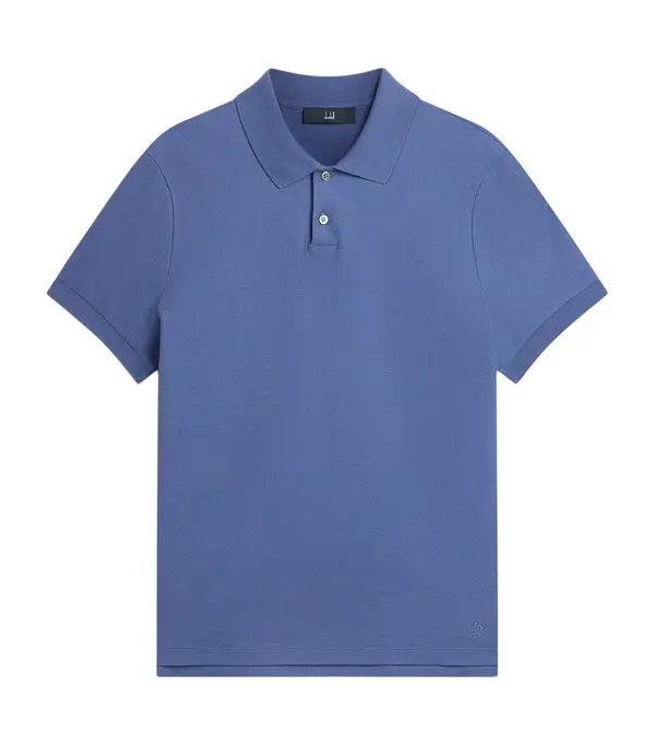 Dunhill Cotton Piqué Polo Shirt - Navy