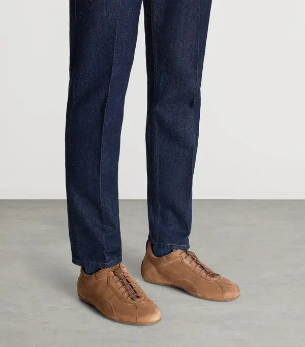Dunhill Suede Automotive Davies Sneakers