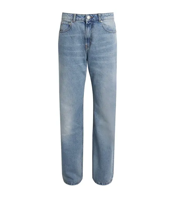AMI Paris Mid-rise Straight Jeans - Blue