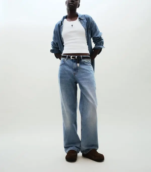 AMI Paris Mid-rise Straight Jeans